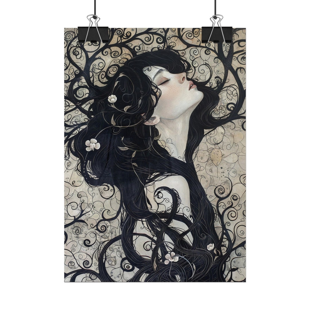 Gaia Greek Goddess of Earth Premium Poster, Art Nouveau Print, Greek ...