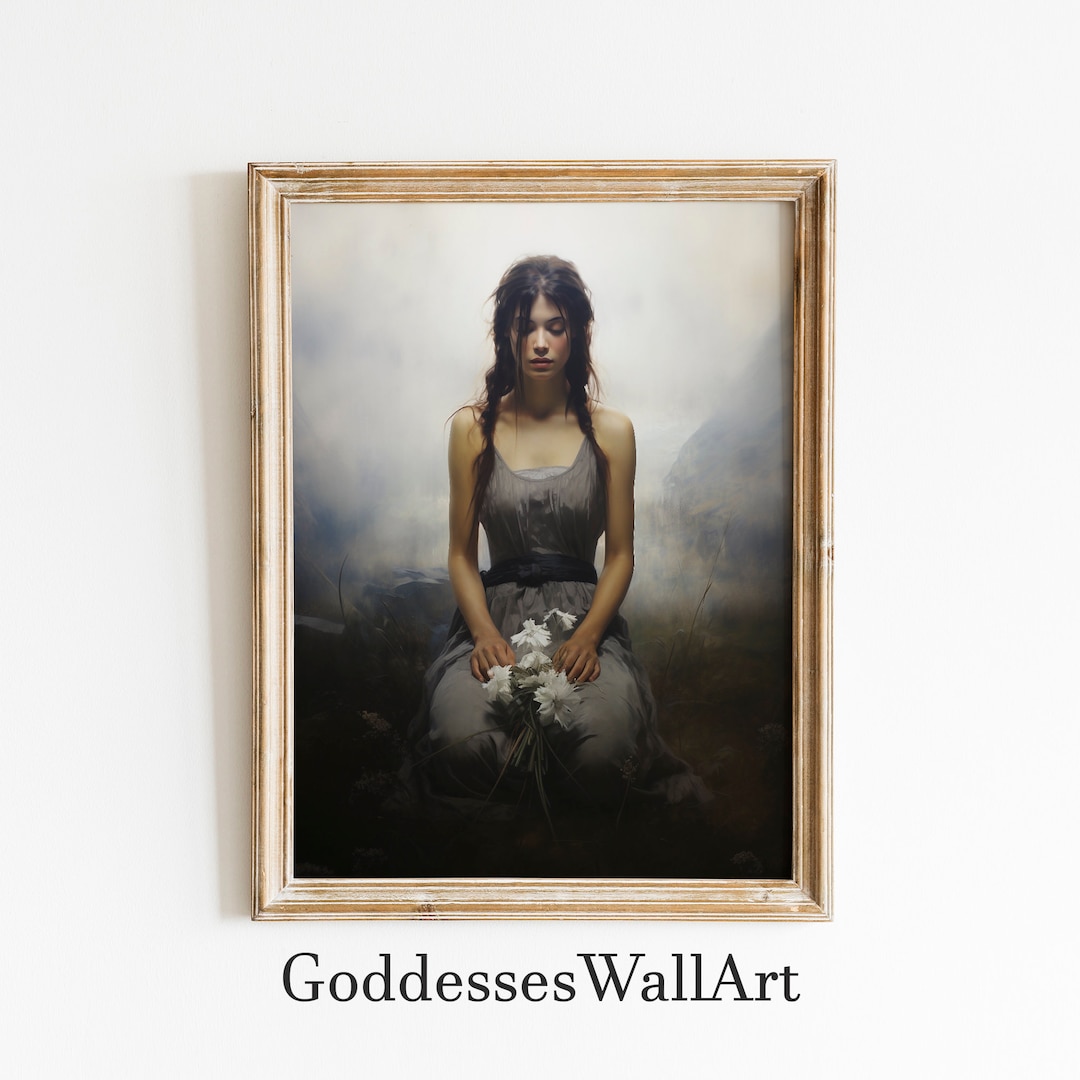 Gaia Kunstdruck, griechische Göttin der Erde, Wandkunst, Tonalismus ...