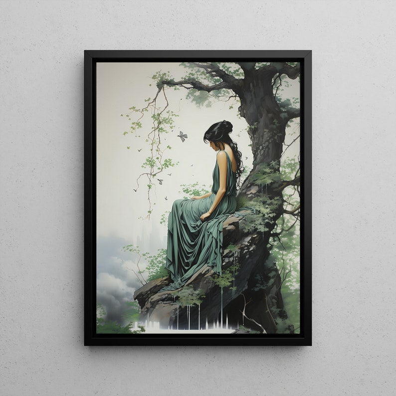 Goddess Artemis Framed Canvas, Greek Mythology, Greek Goddess of Nature ...