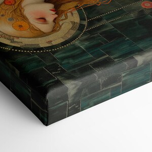Vesna Goddess Canvas Art, Slavic Spring Goddess Wall Art, Klimt Style ...