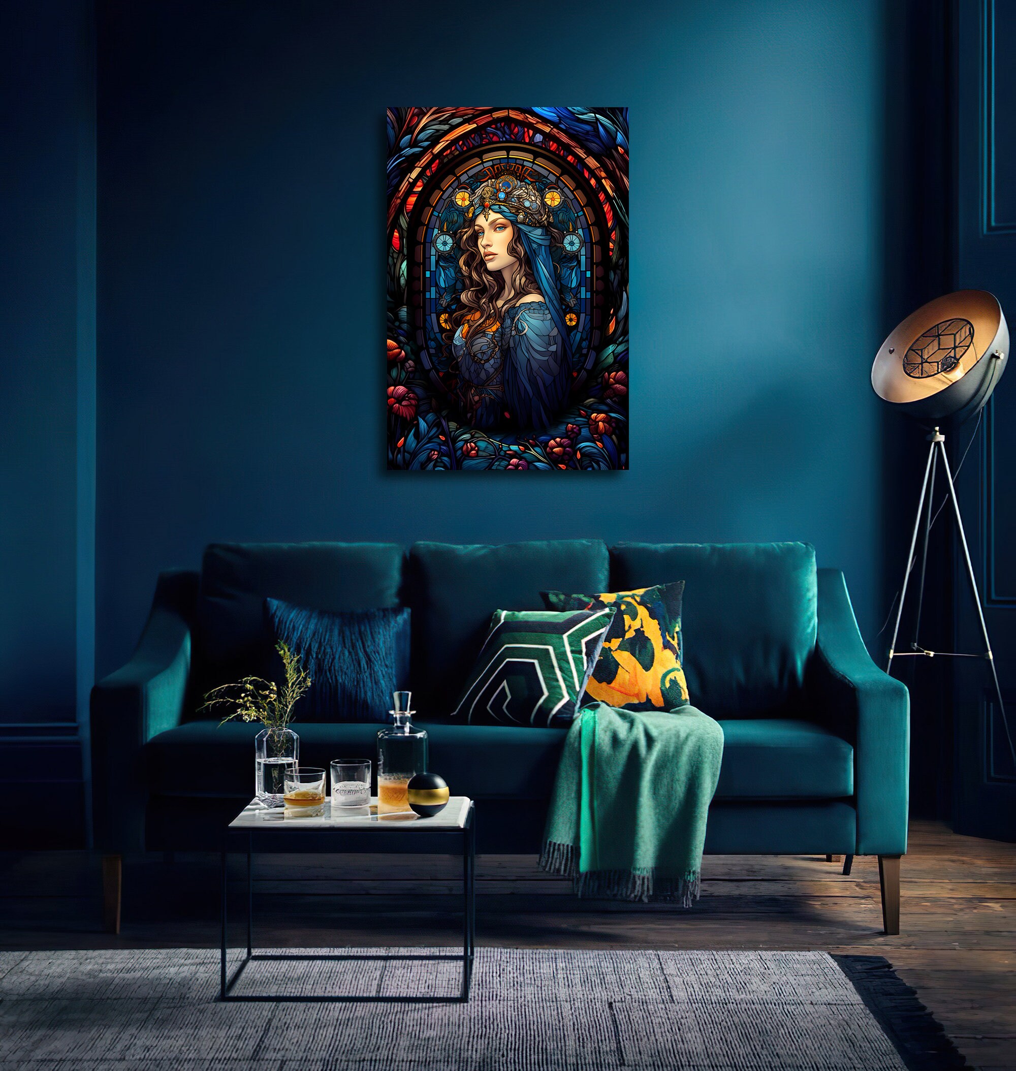 Hecate Greek Goddess of Magic and Witchcraft Wall Art Stained - Etsy