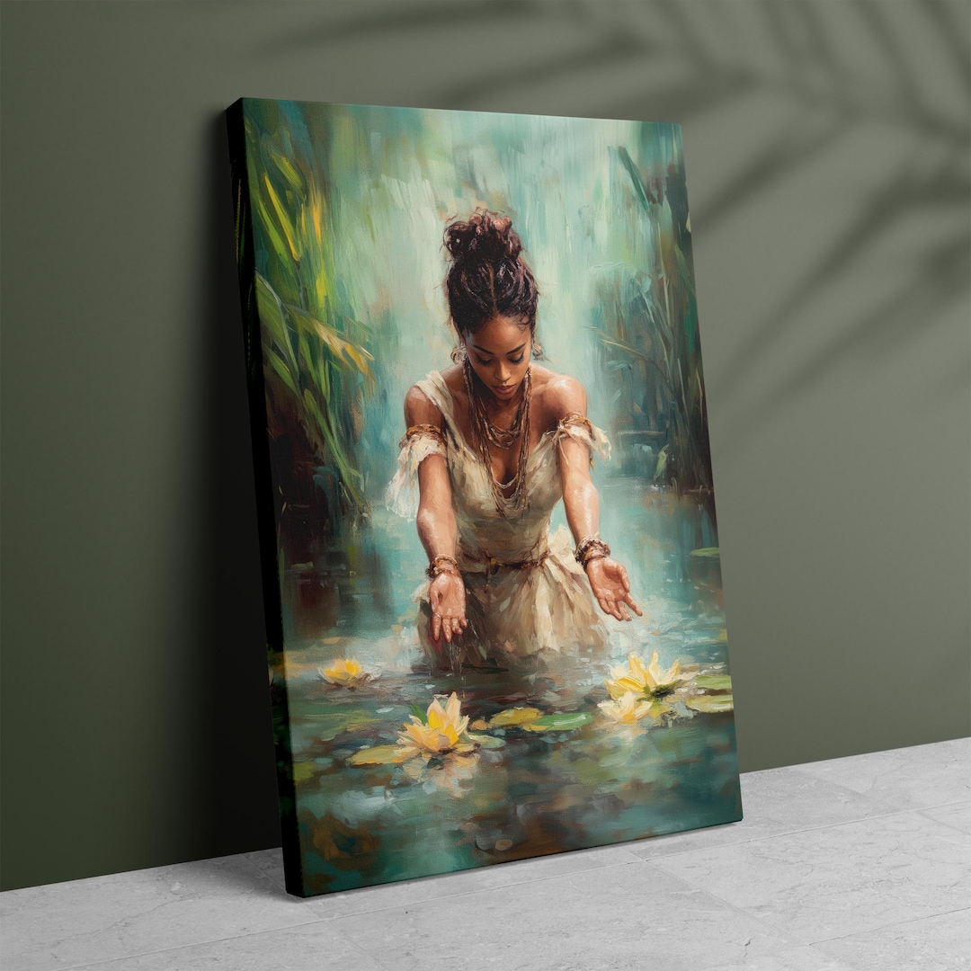 Oba Canvas Art, Yoruba Goddess of Sacrifice and Rivers, the Orishas ...