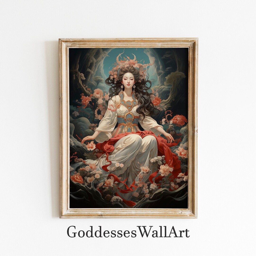Mazu, Chinese Goddess of the Sea and Protector of Sailors. Wall Art ...