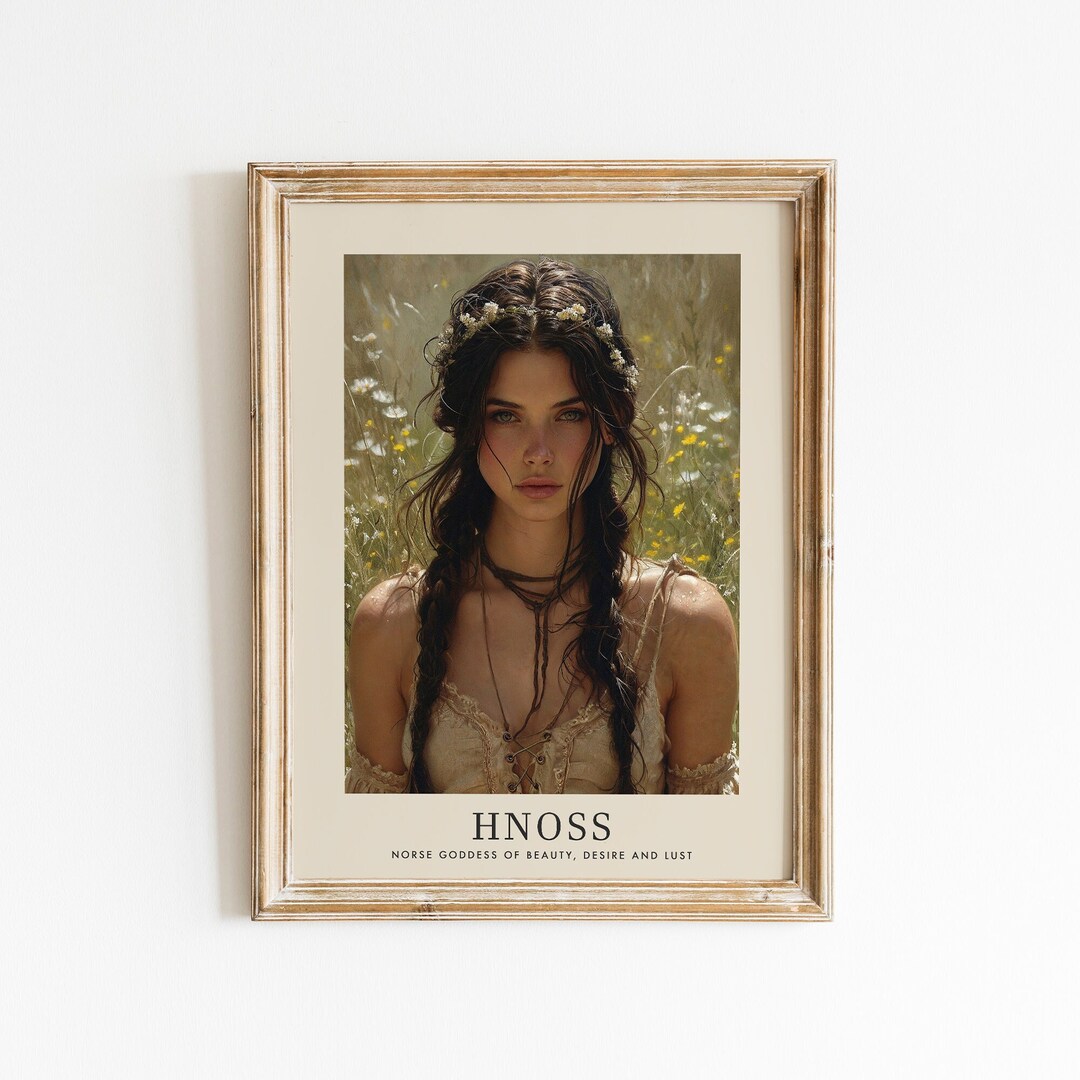 Goddess Hnoss Print, Norse Goddess of Beauty, Desire and Lust, Norse ...