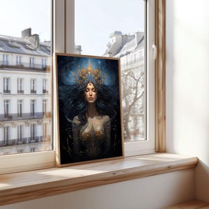 Goddess Asteria Premium Poster Home Decor, Greek Goddess of Stars and ...
