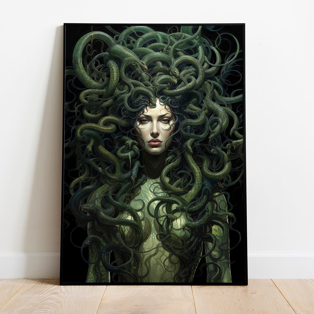 Medusa Canvas Art, Mythical Creatures Art, Divine Feminine Art, Home ...