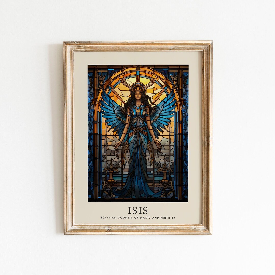 Goddess Isis Art Print, Egyptian Goddess of Magic and Fertility ...