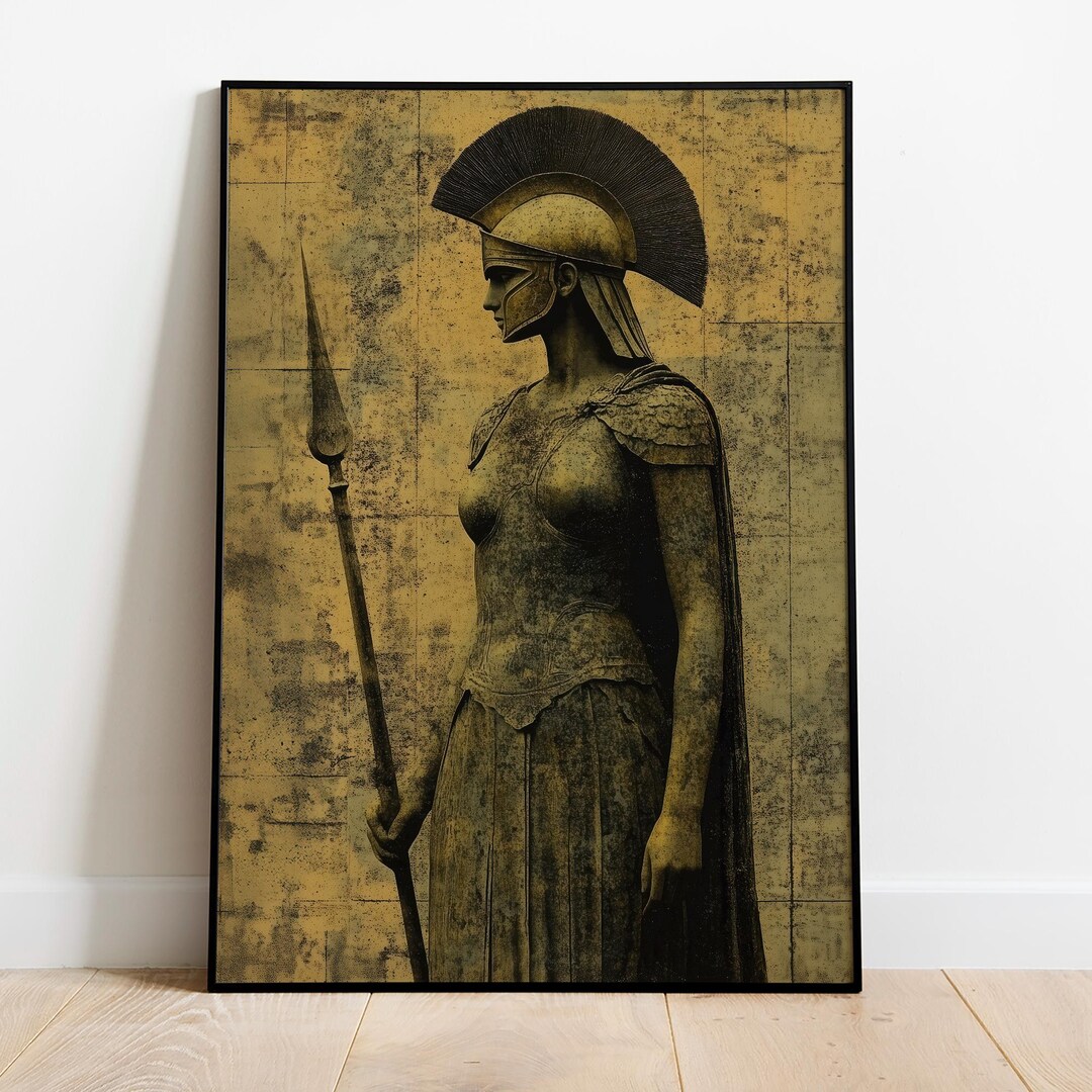 Athena Wall Art, "the Silence of Victory", Greek Mythology, Greek ...