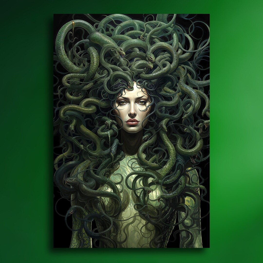 Medusa Mythical Creatures Art, Fantasy Decor, Fantasy Creature, Fantasy ...