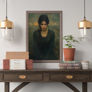 Lilith Jewish Goddess of Darkness, Tonalism Style, Divine Feminine Art ...