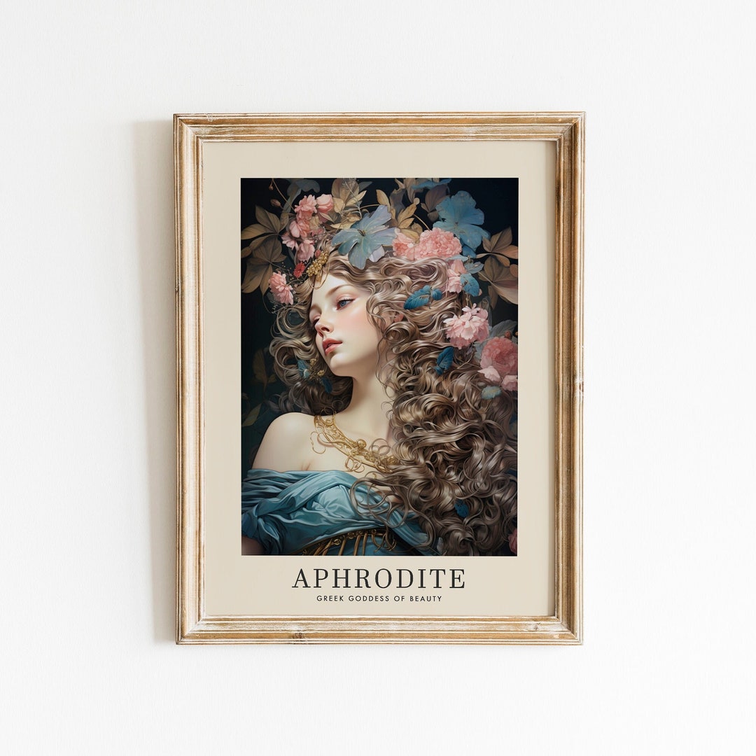 Aphrodite, Greek Goddess of Beauty, Mythology Wall Art, Aphrodite ...