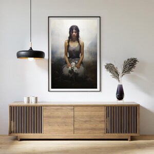 Gaia Kunstdruck, griechische Göttin der Erde, Wandkunst, Tonalismus ...