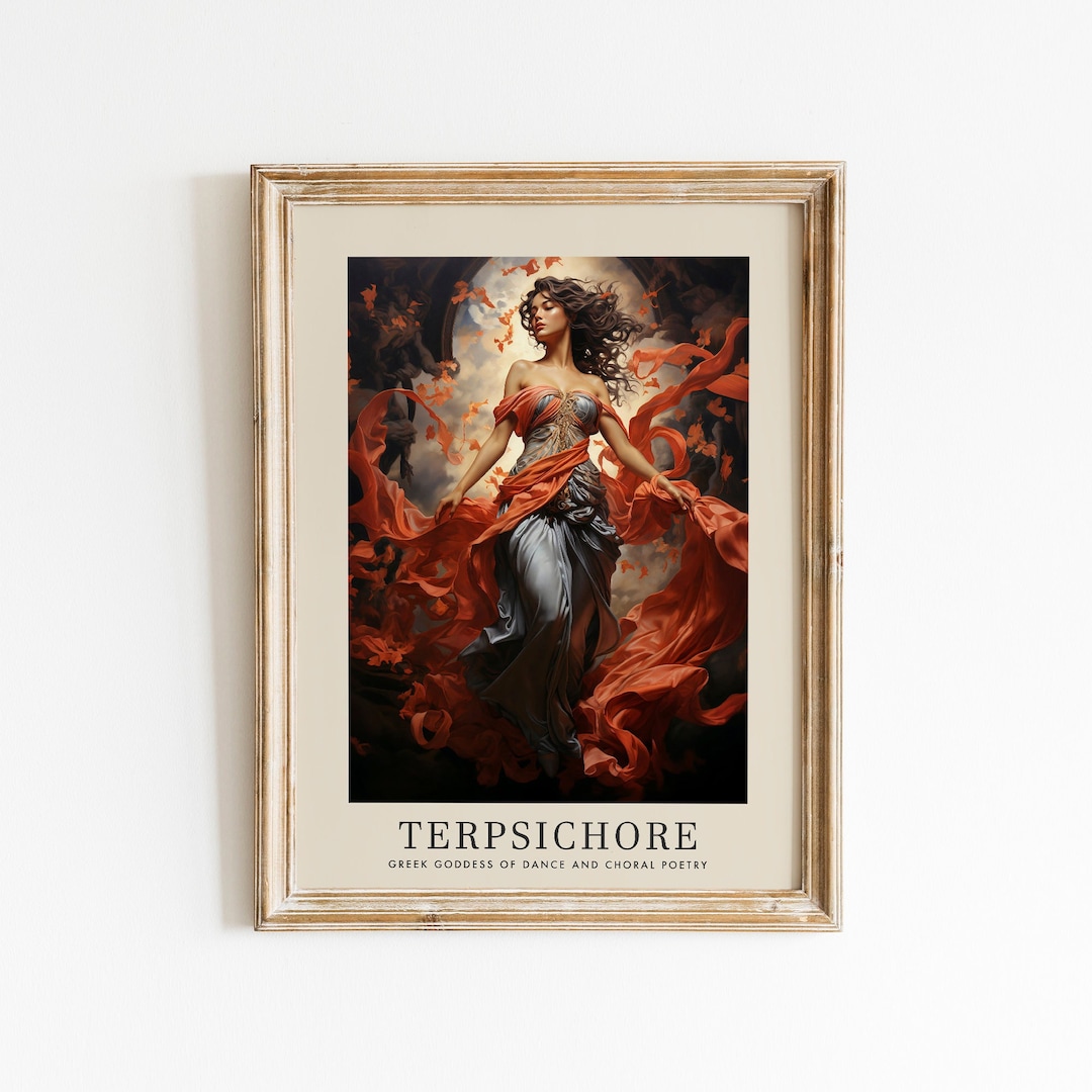 Terpsichore Greek Goddess of Dance and Choral Poetry, Greek Mythology ...