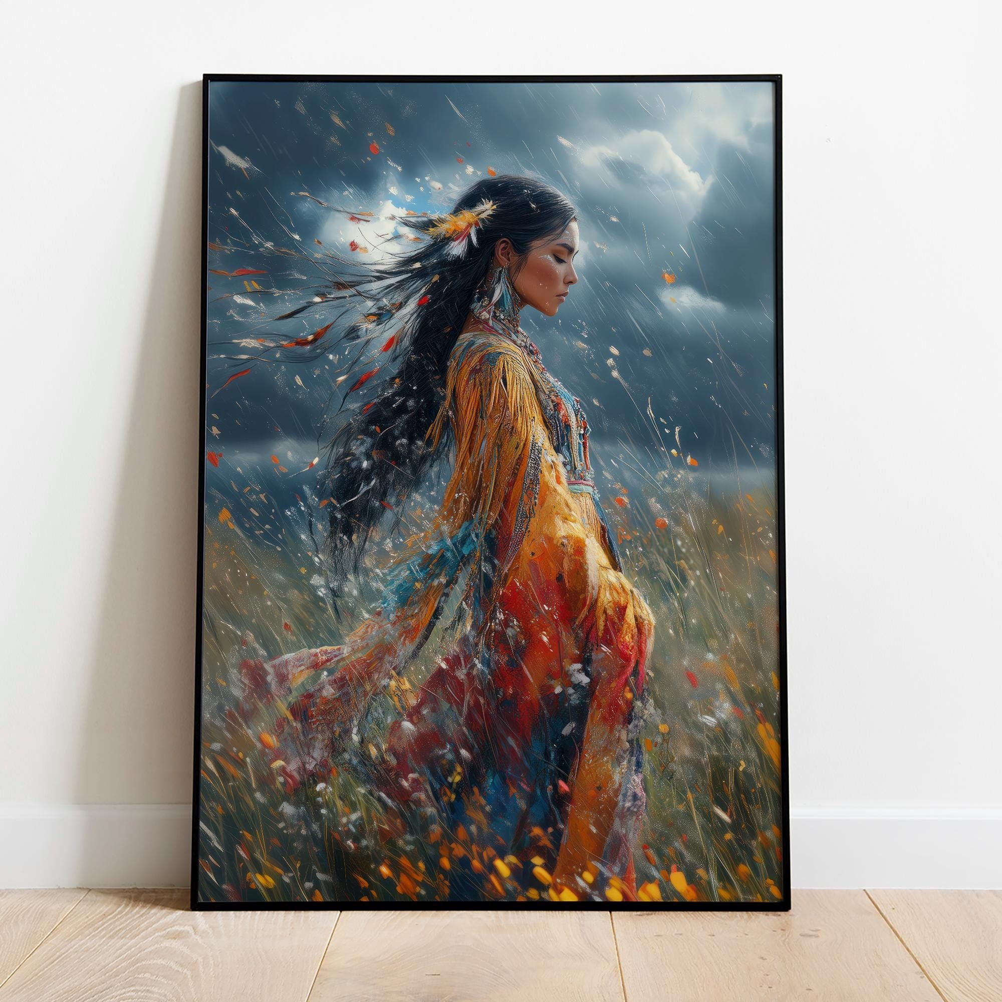 Native American Wall Art, Goddess Atahensic Premium Poster, Iroquois ...