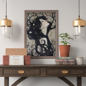Gaia Greek Goddess of Earth Premium Poster, Art Nouveau Print, Greek ...