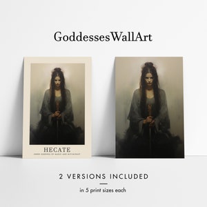 Hecate Art Print, Greek Goddess of Magic and Witchcraft, Hekate Wall ...