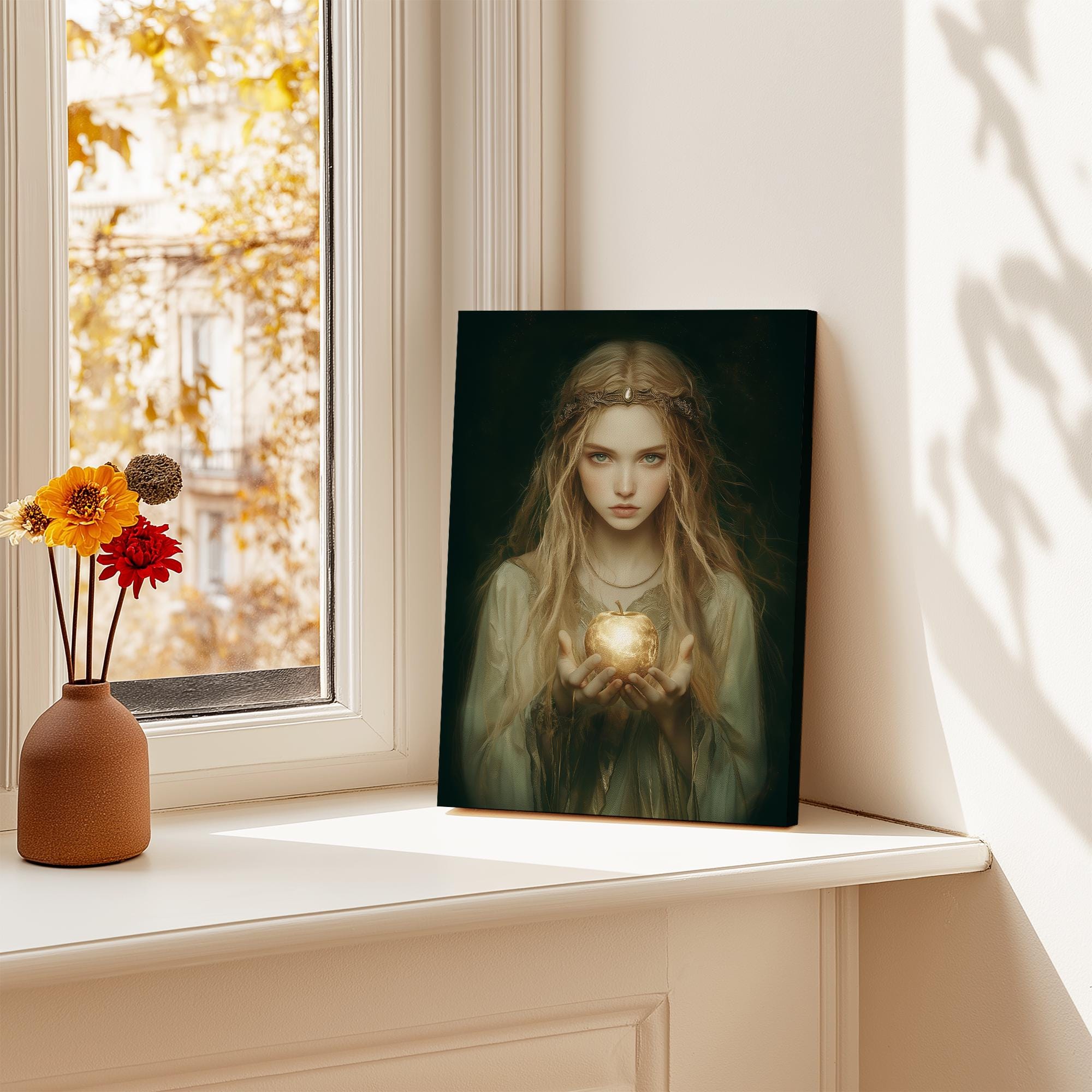 Idunn Goddess Wall Art | Norse Mythology Print | Golden Apples of Youth ...