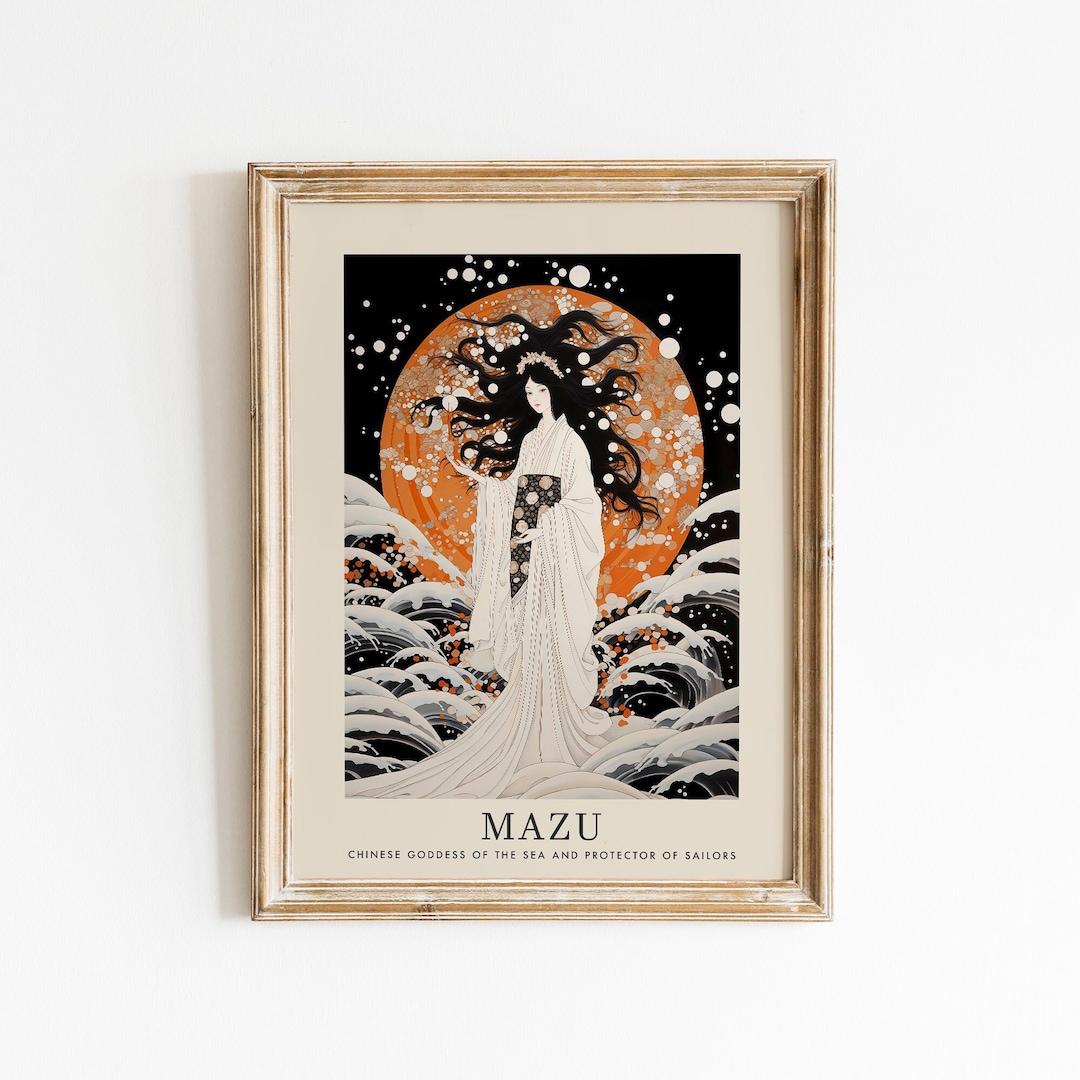 Mazu Chinese Goddess of the Sea and Protector of Sailors, Chinese ...