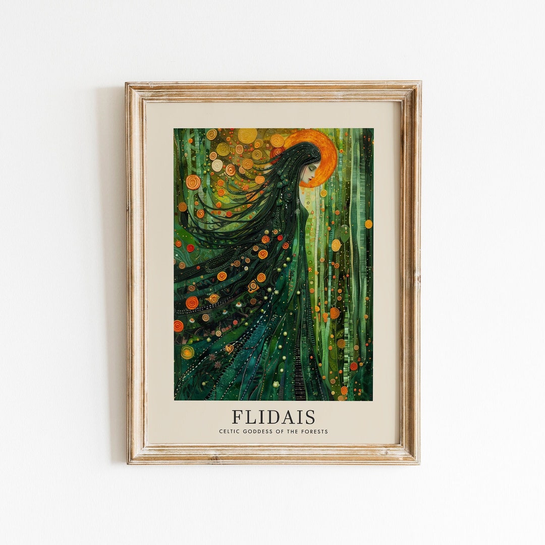 Fantasy Flidais Celtic Goddess of the Forest, Fantasy Art, Celtic ...