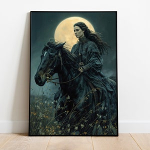 Nótt Norse Goddess of the Night, Norse Mythology, Scandinavian Decor ...