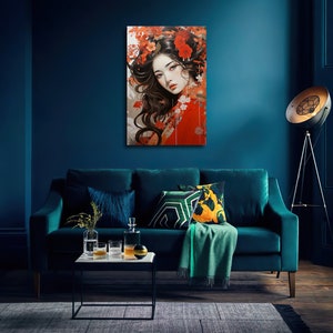 Inari Okami, Japanese Goddess of Rice and Foxes, Wall Art ...