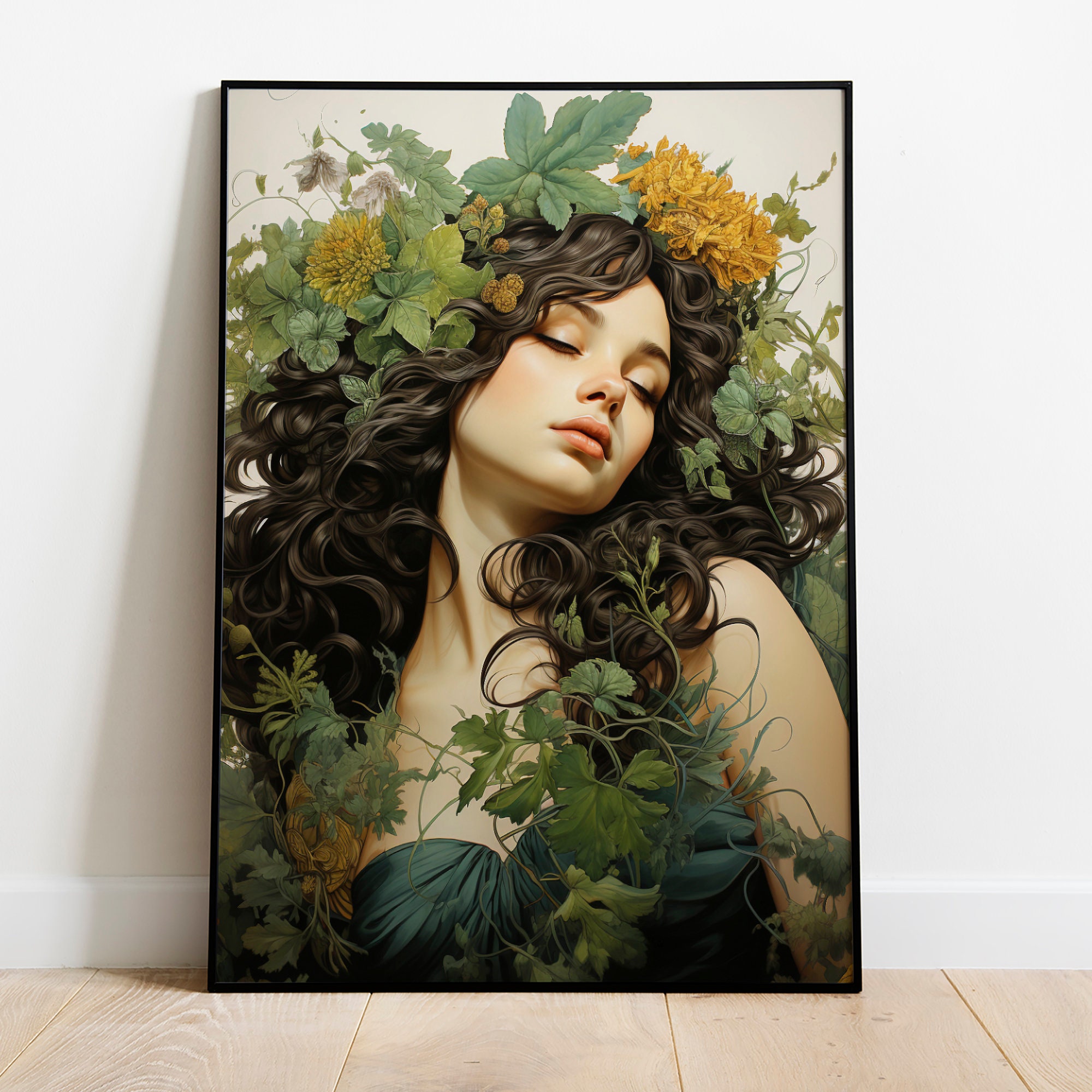 Gaia Greek Goddess of the Earth Wall Art Chromolithograph - Etsy