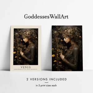 Goddess Venus Wall Art Romanticism Style, Roman Goddess of Love, Beauty ...