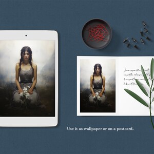 Gaia Kunstdruck, griechische Göttin der Erde, Wandkunst, Tonalismus ...