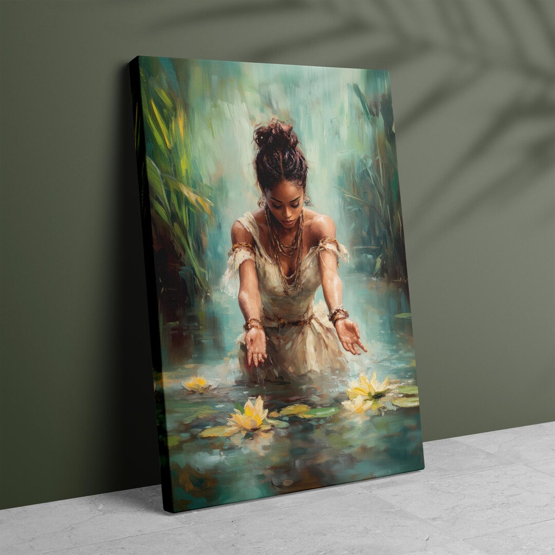 Oba Canvas Art, Yoruba Goddess of Sacrifice and Rivers, the Orishas ...
