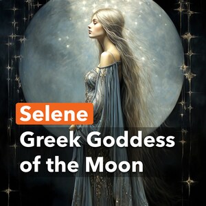 Selene Original Artwork, Greek Goddess of the Moon Goddess Wall Art ...