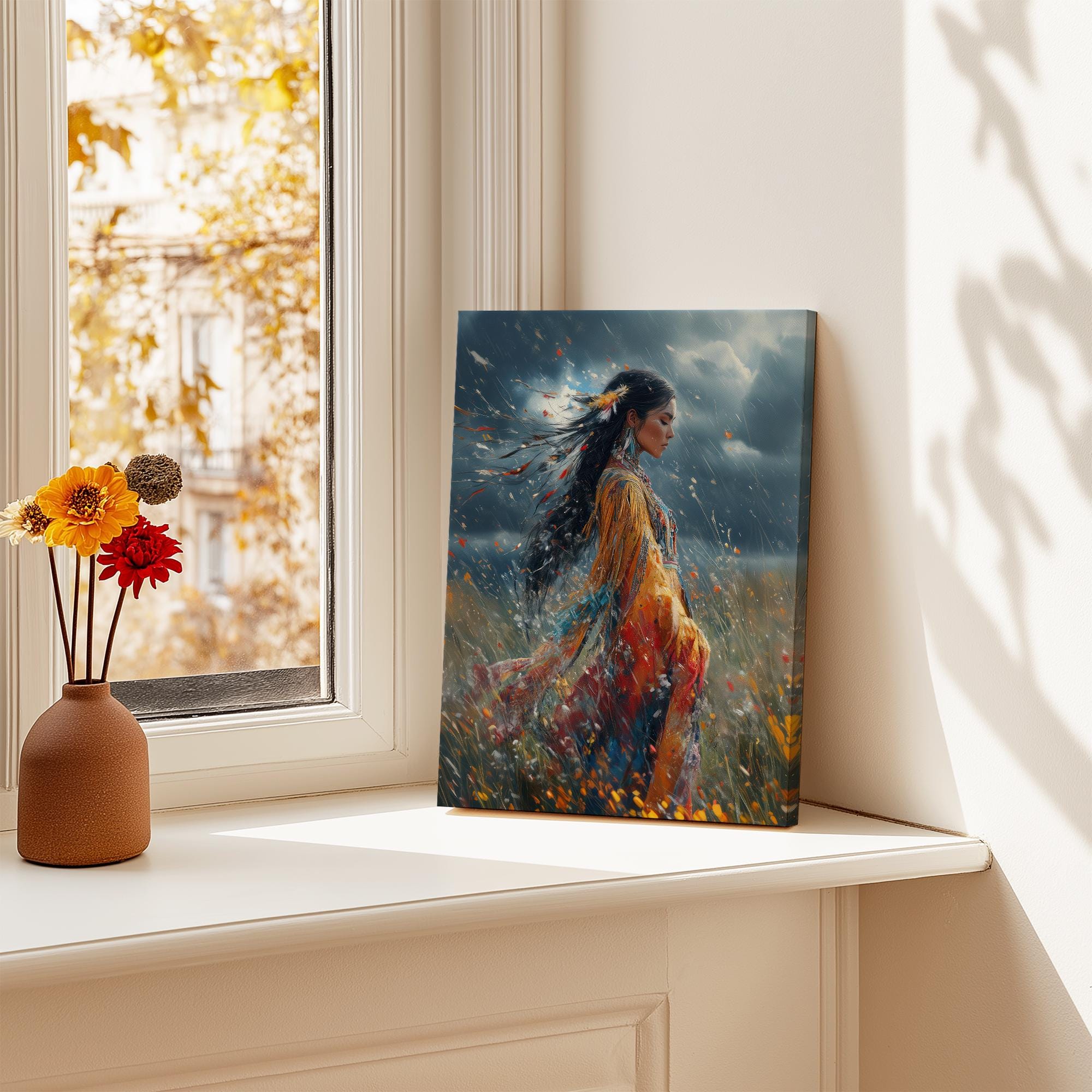 Native American Wall Art, Goddess Atahensic Premium Poster, Iroquois ...