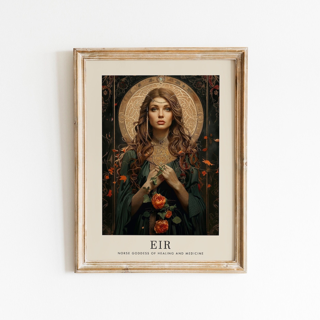 Eir Norse Goddess of Healing and Medicine, Nurse Gift, Scandinavian Art ...