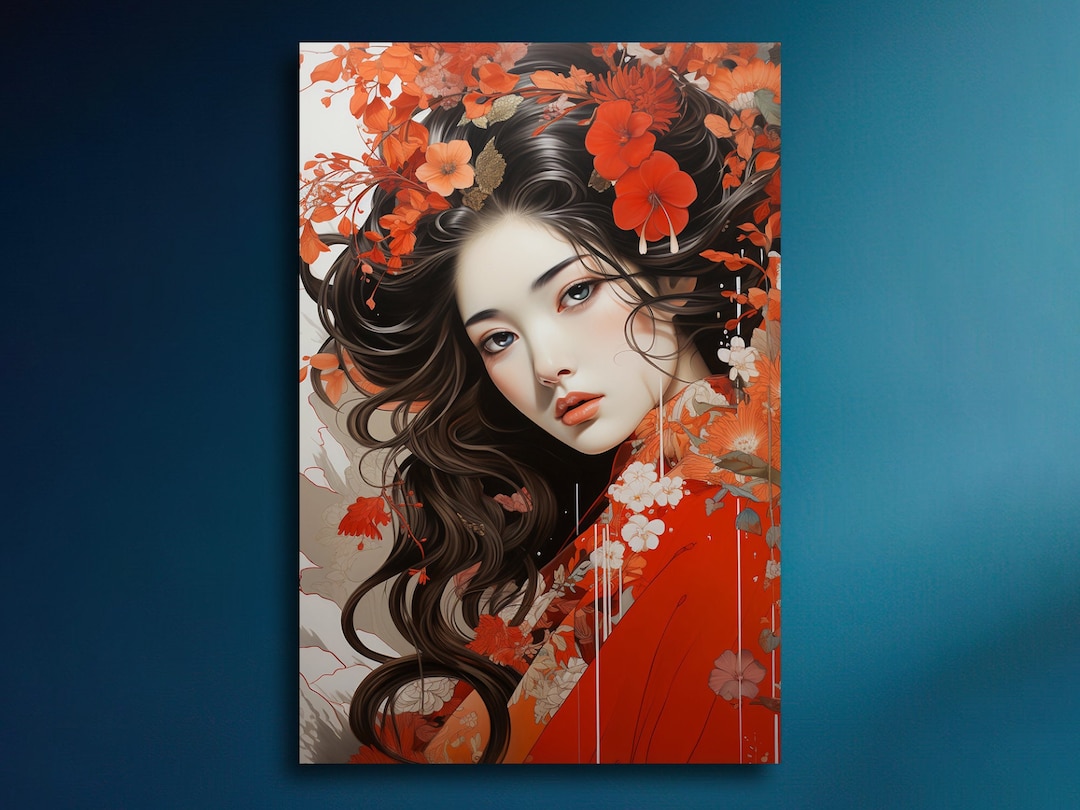 Inari Okami, Japanese Goddess of Rice and Foxes, Wall Art ...