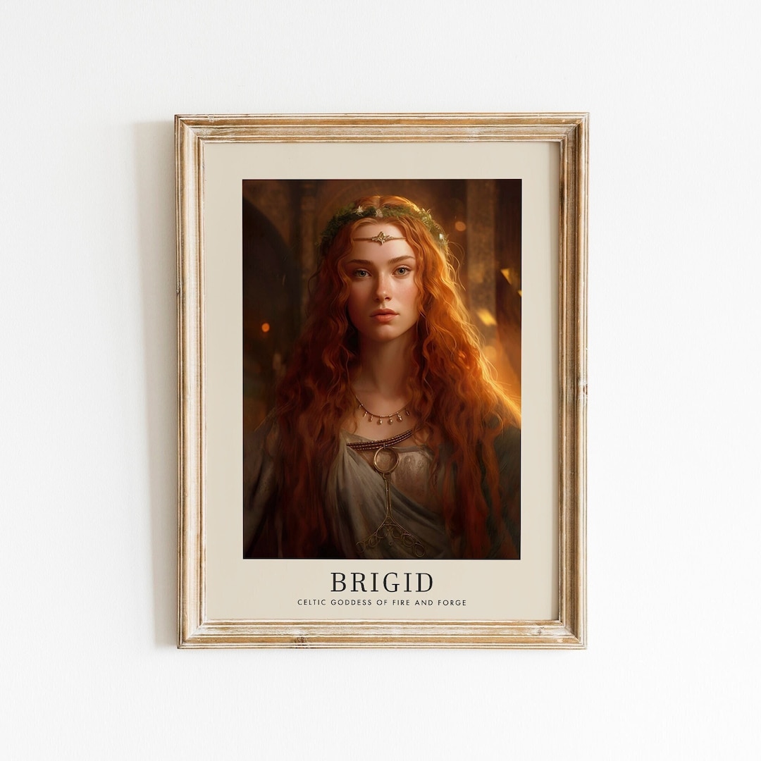 Brigid Poster | Celtic Goddess of Wisdom and Poetry | Celtic Mythology ...