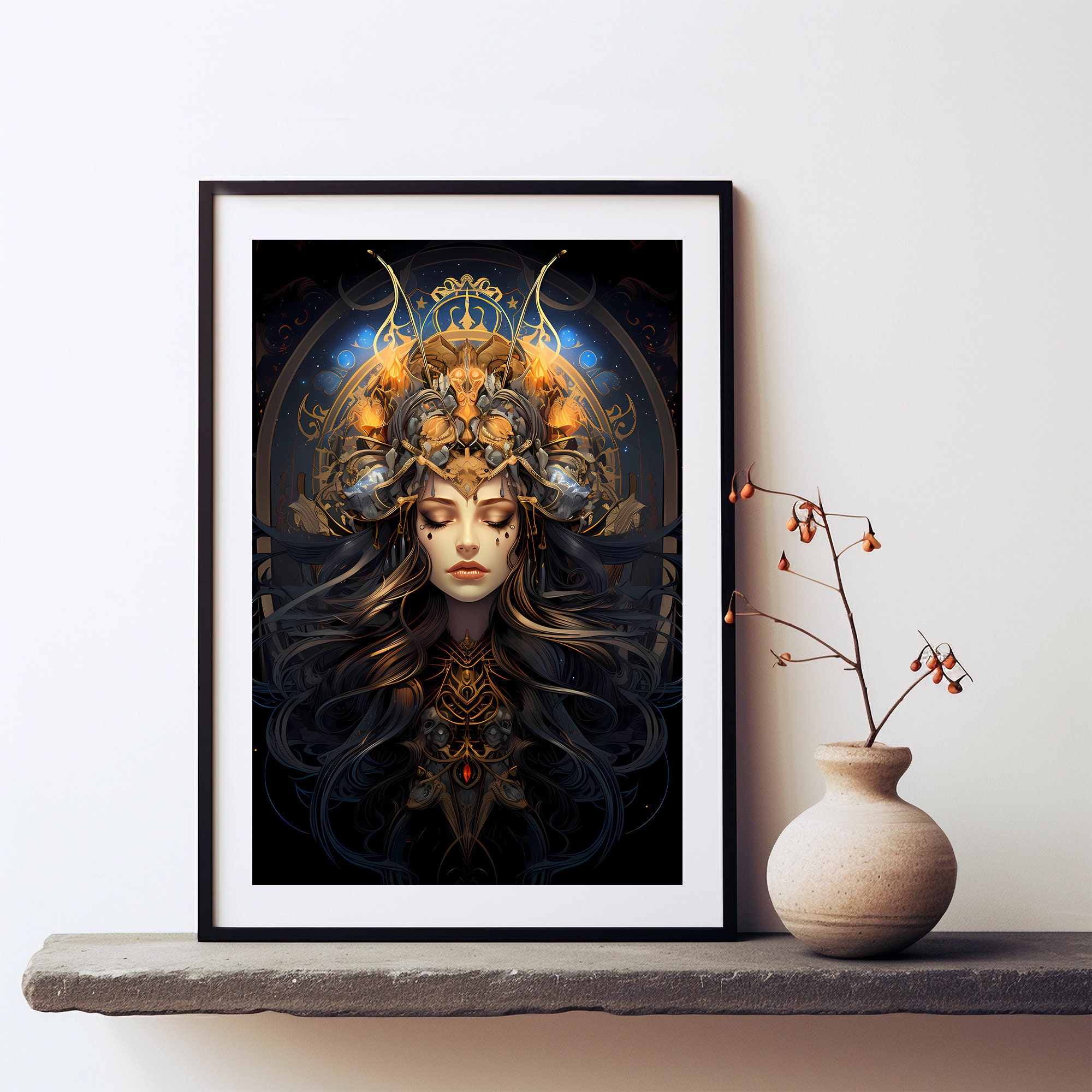 Athena Print Greek Goddess of Wisdom and the Arts Greek - Etsy