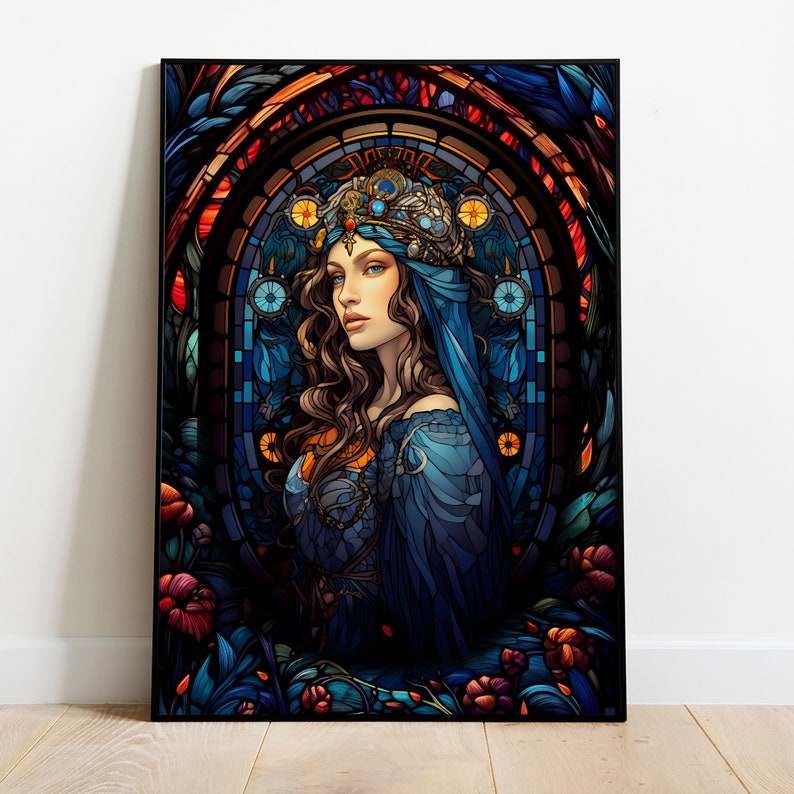 Hecate Greek Goddess of Magic and Witchcraft Wall Art Stained - Etsy