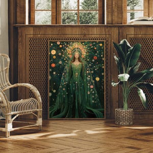 Goddess Eriu Wall Art, Fantasy Print, Celtic Goddess of Ireland, Irish ...