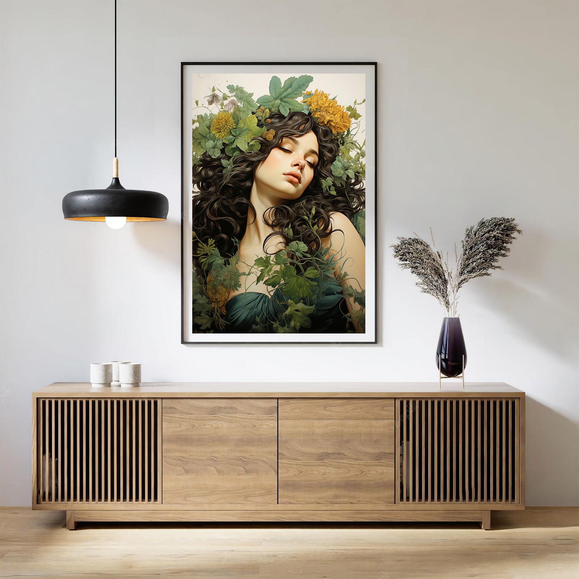 Gaia Greek Goddess of the Earth Wall Art Chromolithograph - Etsy