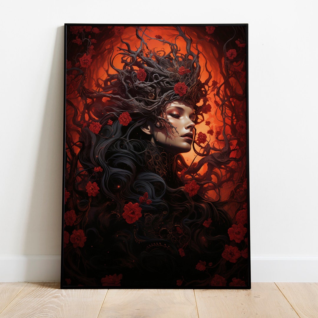 Persephone Premium Matte Poster, Greek Goddess Queen of the Underworld ...