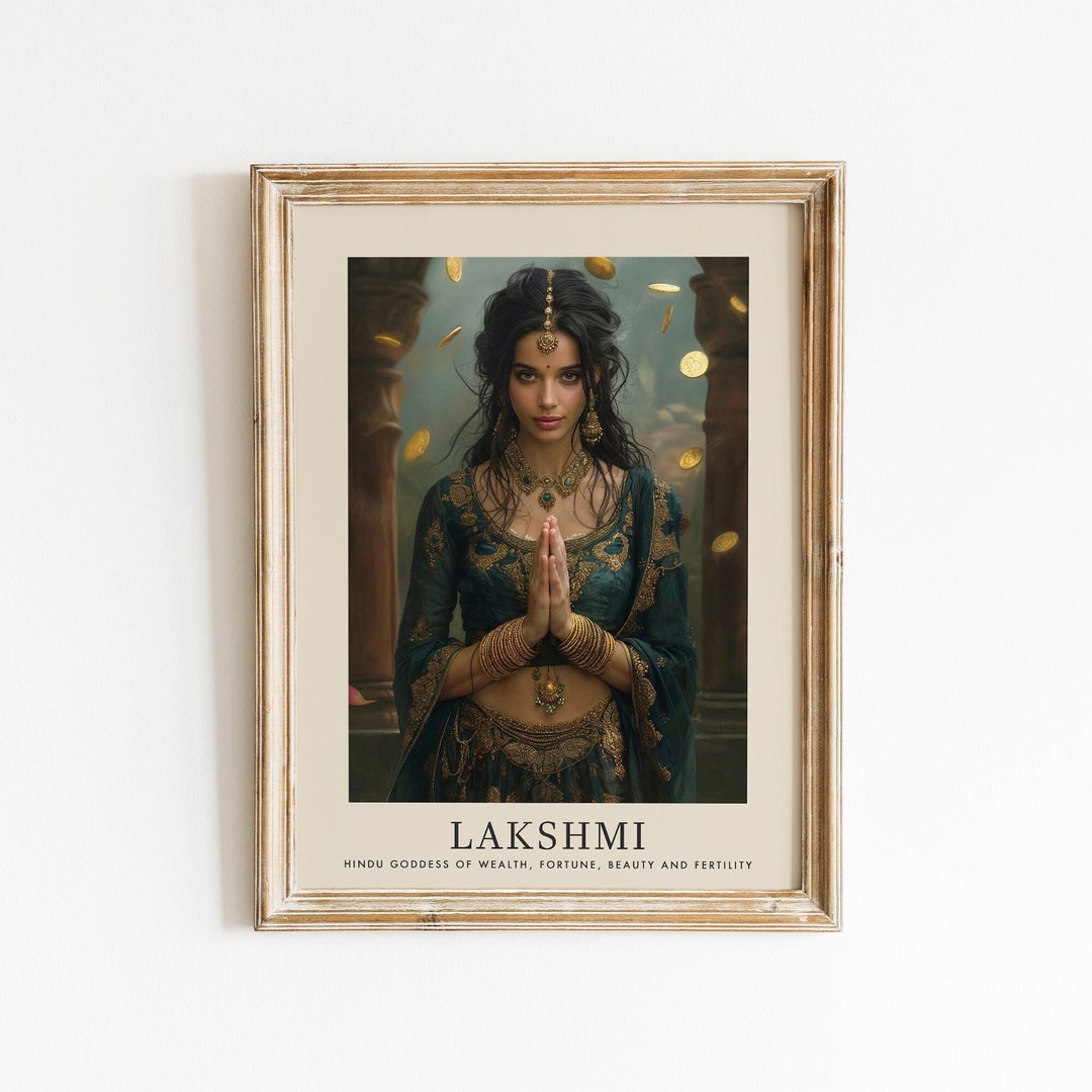 Lakshmi Hindu Goddess of Wealth, Fortune, Beauty, Fertility and ...
