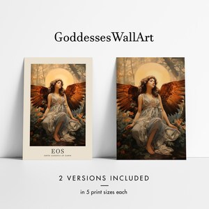 Eos Greek Goddess of Dawn, Mythology Wall Art, Eos Poster Printable ...
