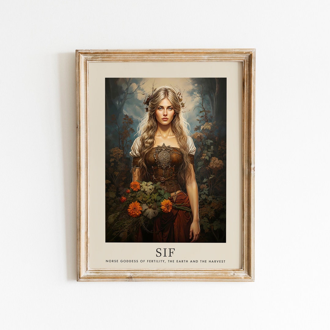 Sif Wall Art, Norse Goddess of Fertility, Earth and the Harvest, Thor's ...