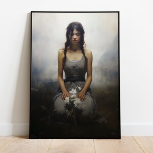 Gaia Kunstdruck, griechische Göttin der Erde, Wandkunst, Tonalismus ...