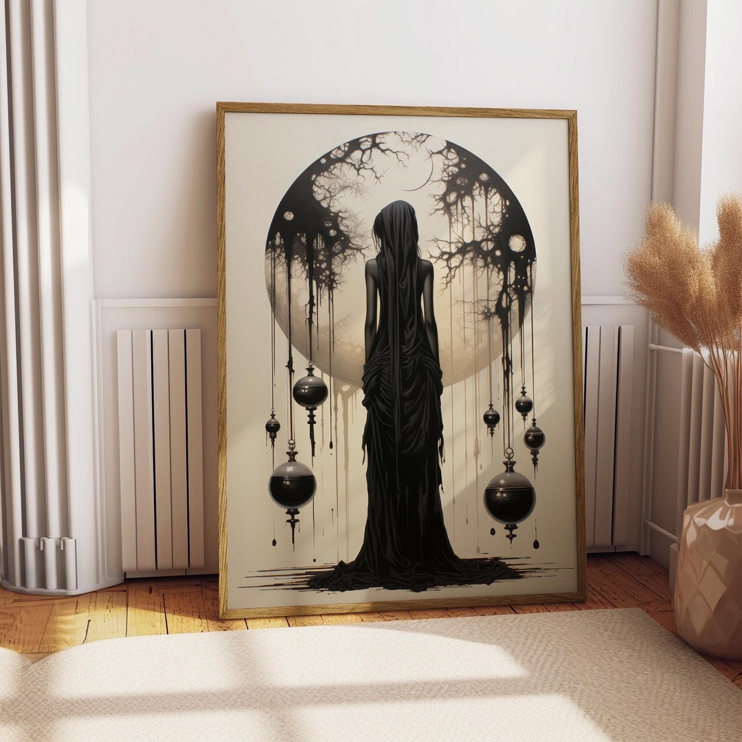 Hekate Premium Matte Poster, Art Nouveau Print, Hecate Greek Goddess of ...