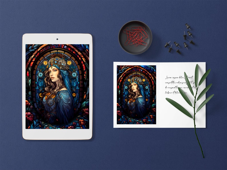 Hecate Greek Goddess of Magic and Witchcraft Wall Art Stained - Etsy