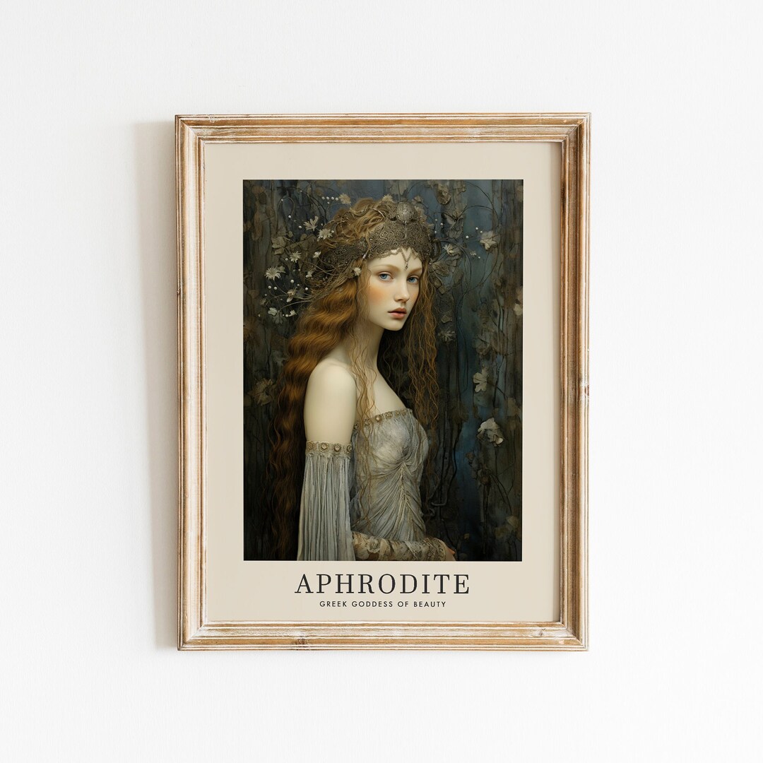 Goddess Aphrodite Wall Art Romanticism Style, Greek Goddess of Beauty ...