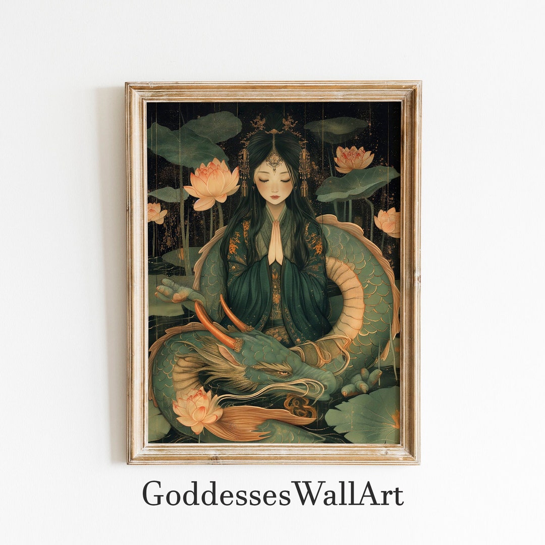 Kwan Yin Chinese Goddess of Compassion, Guan Yin Printable, Quanyin ...