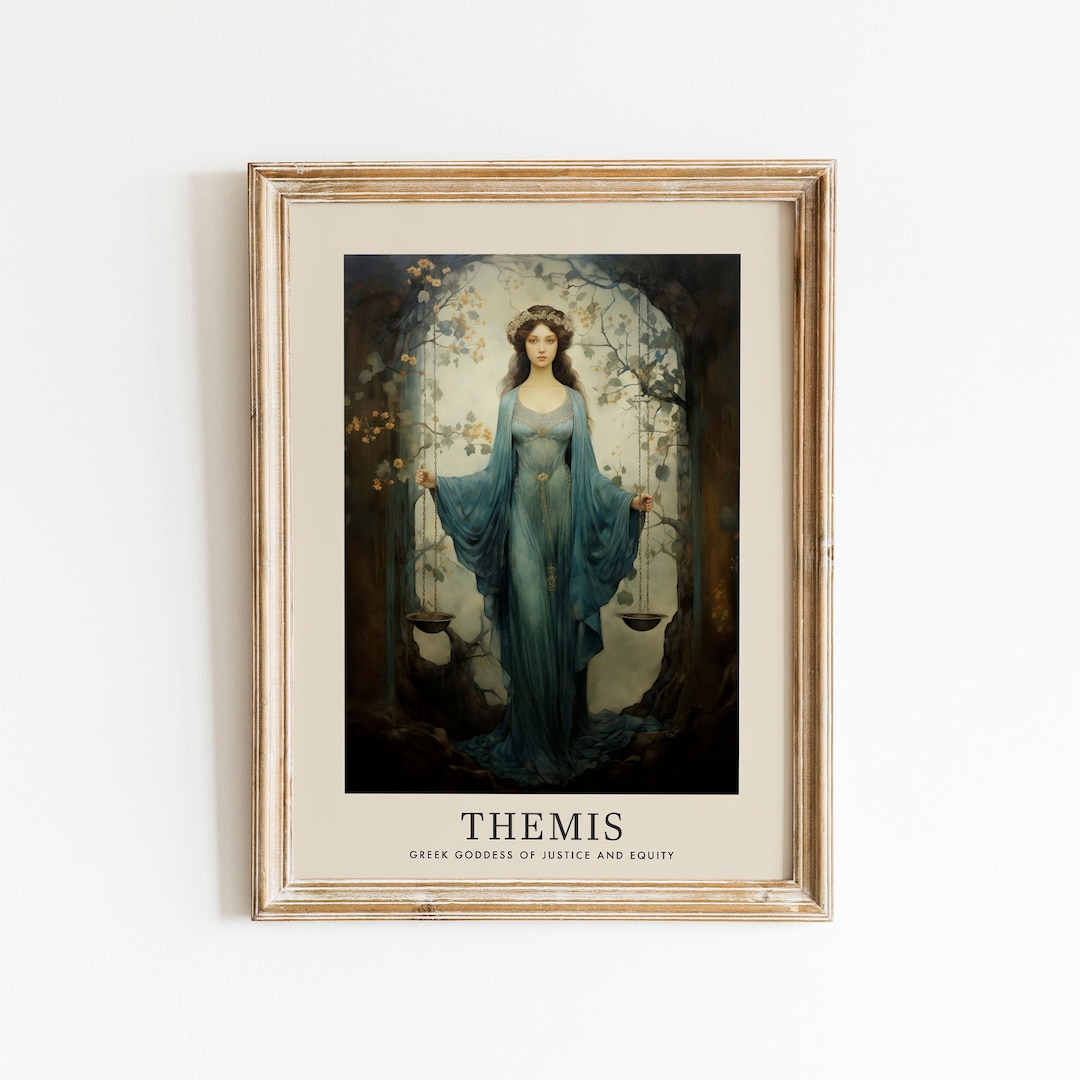 Goddess Themis Original Artwork, Greek Goddess of Justice and Equity ...