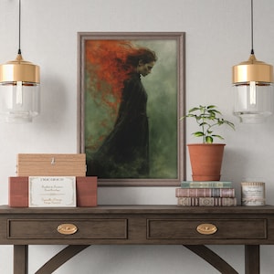 Brigid Art Print, Celtic Goddess of Fire and Forge, Celtic Mythology ...