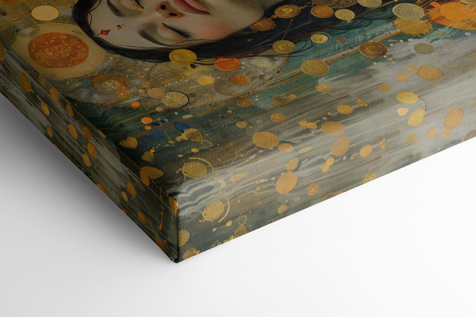Goddess Lakshmi Canvas, Goddess of Wealth, Fortune, Beauty, Fertility ...